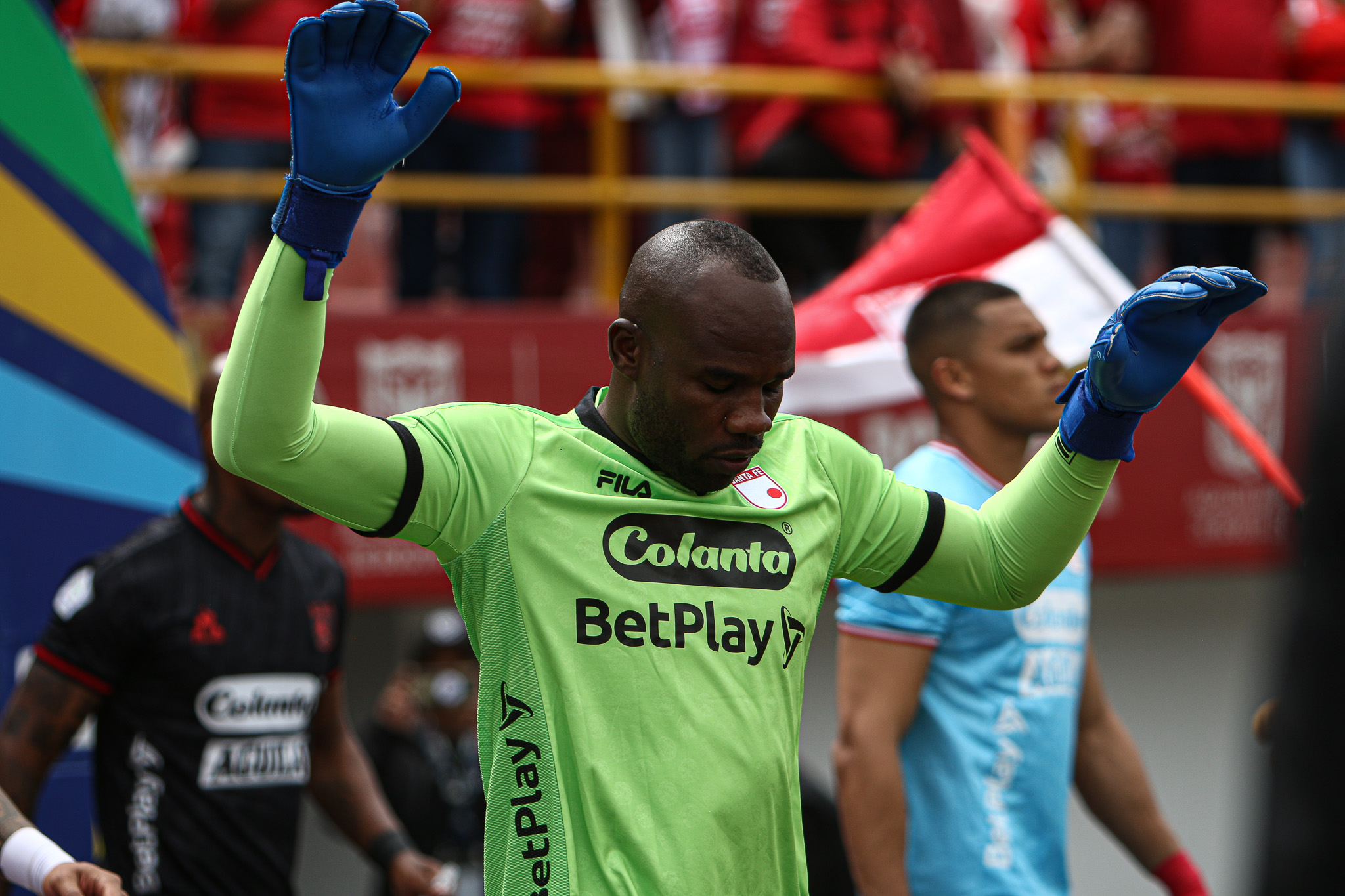 Video | Andrés Mosquera Marmolejo, arquero de Santa Fe, y sus cuatro espectaculares atajadas en ...