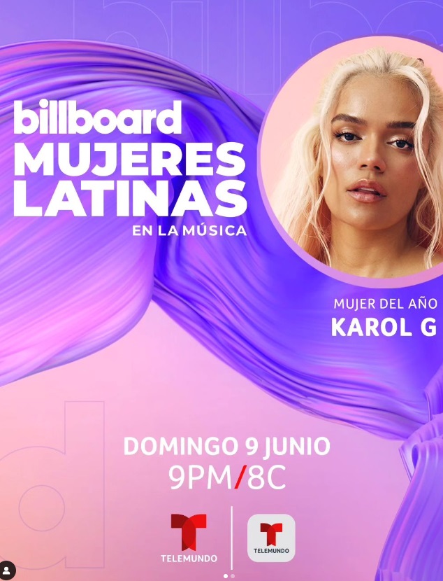 Karol G será reconocida por Billboard Mujeres Latinas en la Música
