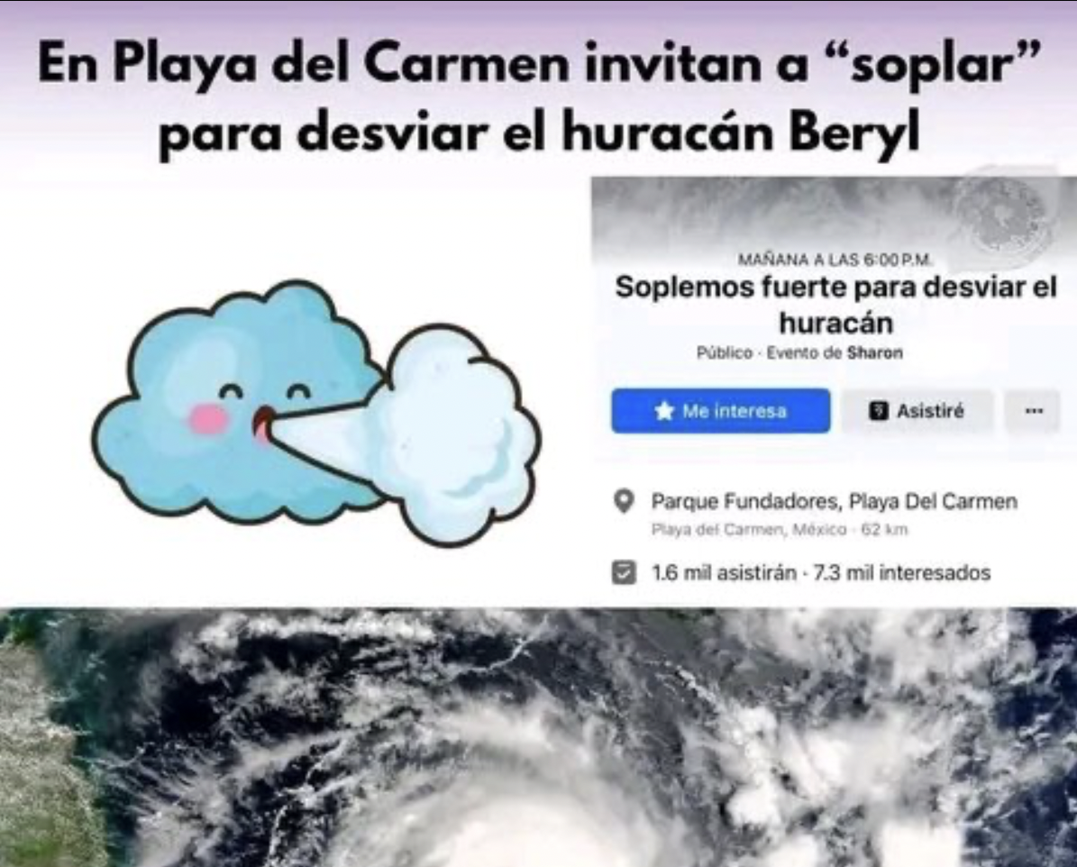 Huracán Beryl: los memes con los que México recibe al fenómeno