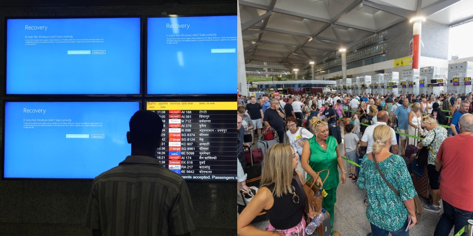 Falla de Microsoft: fotos y videos muestran el caos vivido en distintos ...