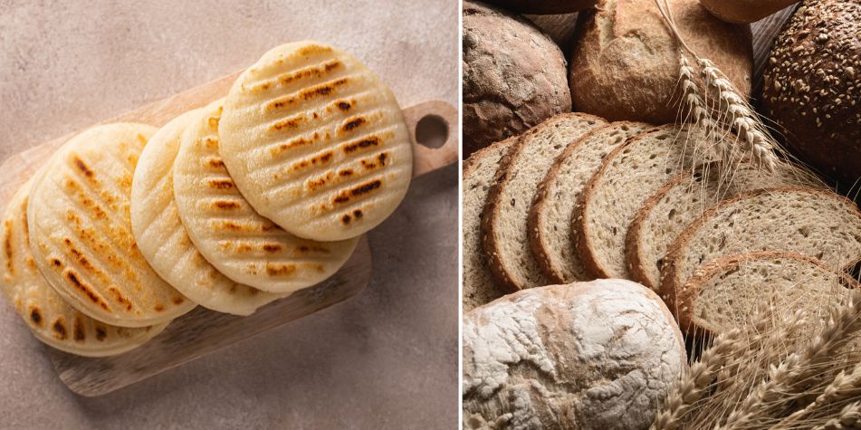Dieta saludable: ¿es mejor desayunar con pan o con arepa?