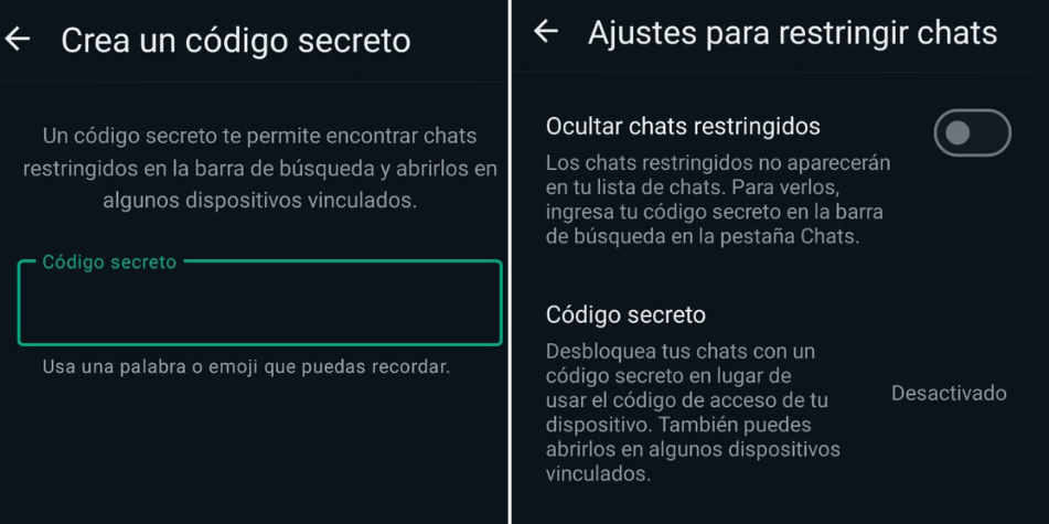 Evite ser espiado: así puede restringir un chat y activar el código secreto de WhatsApp