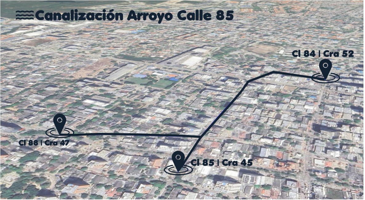Barranquilla: detalles del Consorcio Arroyo 85 en obras de canalización