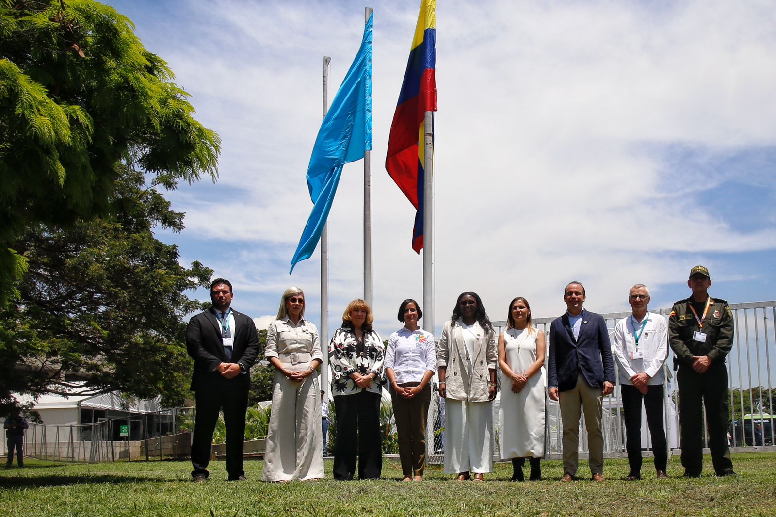 COP 16: se iza por primera vez en Colombia la bandera de Naciones ...