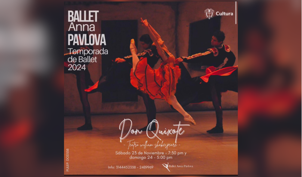 El Ballet Anna Pavlova presenta 'Don Quijote' en el teatro William Shakespeare
