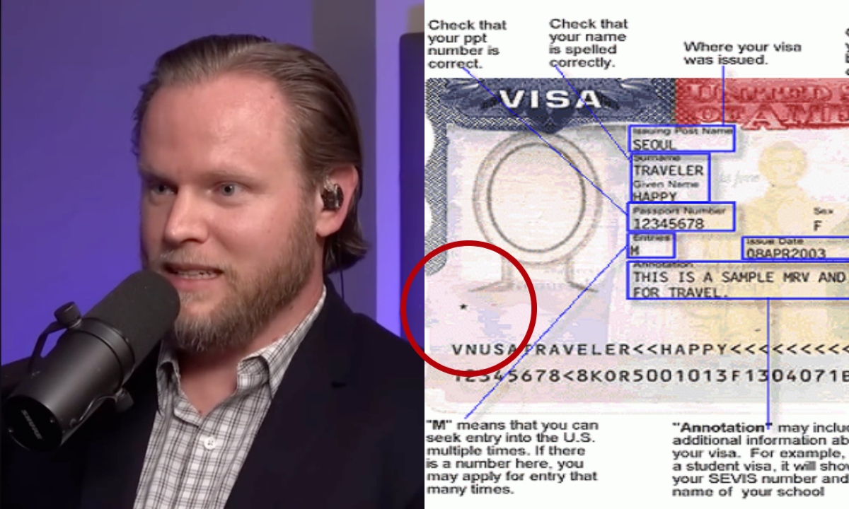 El significado oculto de estrellas y asteriscos en la visa americana ...