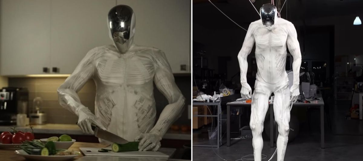 El video del primer 'robot humanoide' con 'músculos y huesos' que ...