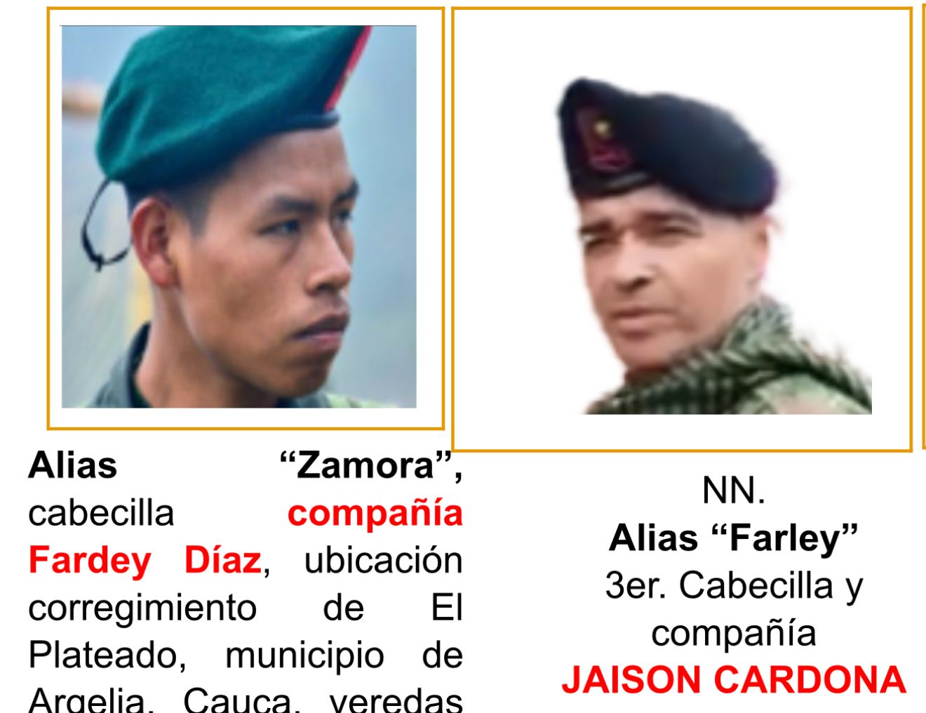 Estos son los ocho cabecillas de la ‘Carlos Patiño’ que vuelven a ...