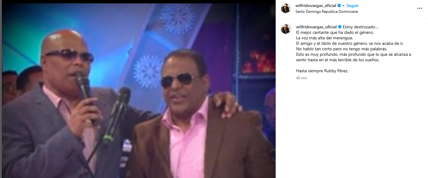 Murió Rubby Pérez, el cantante de merengue que daba concierto en la discoteca Jet Set cuando el ...