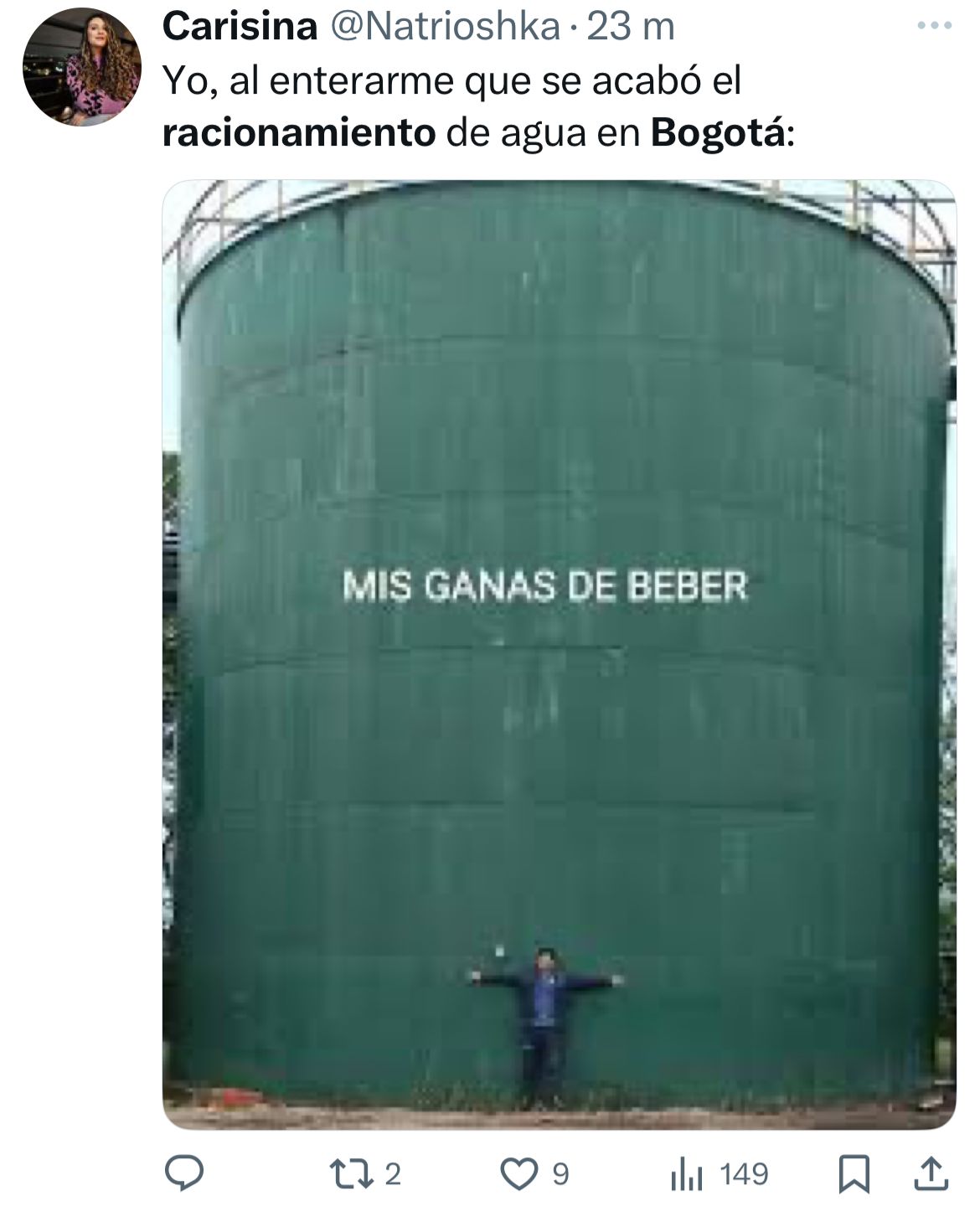 Los mejores memes del fin del racionamiento del agua en Bogotá ...