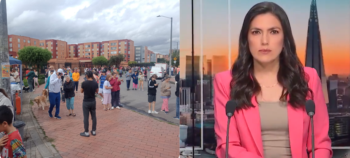 Temblor en Colombia: presentadora de France 24 transmitió en vivo el fuerte sismo de magnitud 6,5