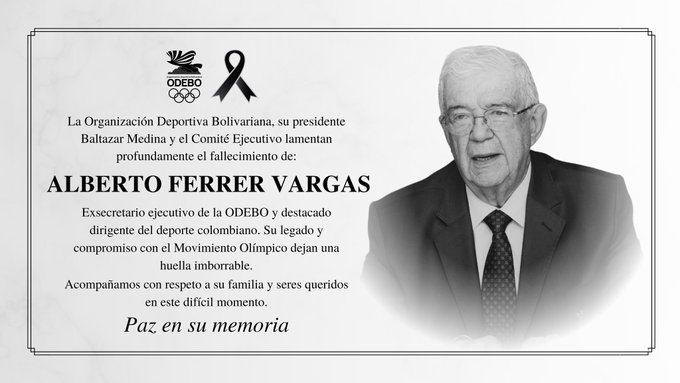 Luto en el deporte del país: murió Alberto Ferrer Vargas, secretario ...